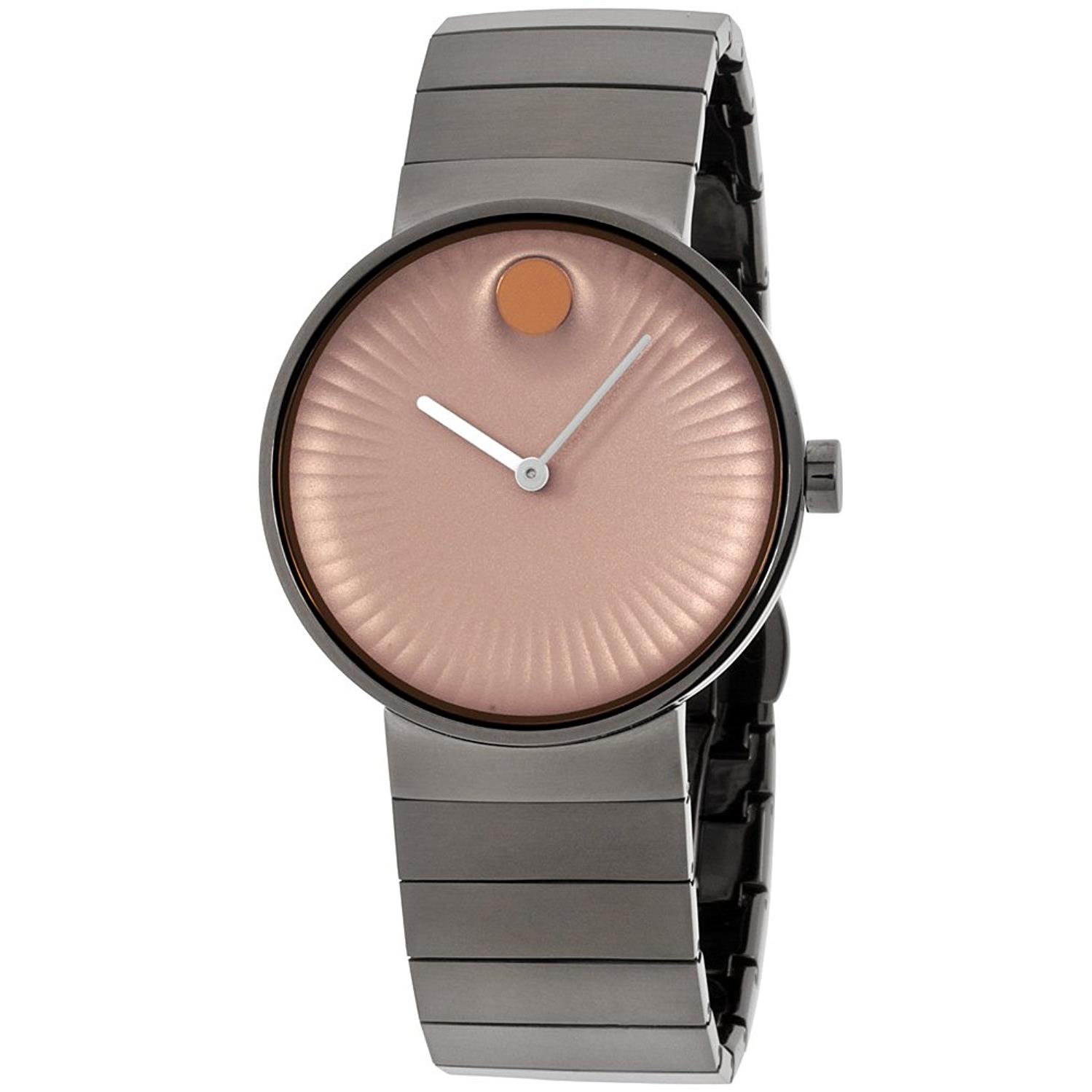 Movado Men's 40mm Steel Bracelet & Case Sapphire Crystal Quartz Rose ...