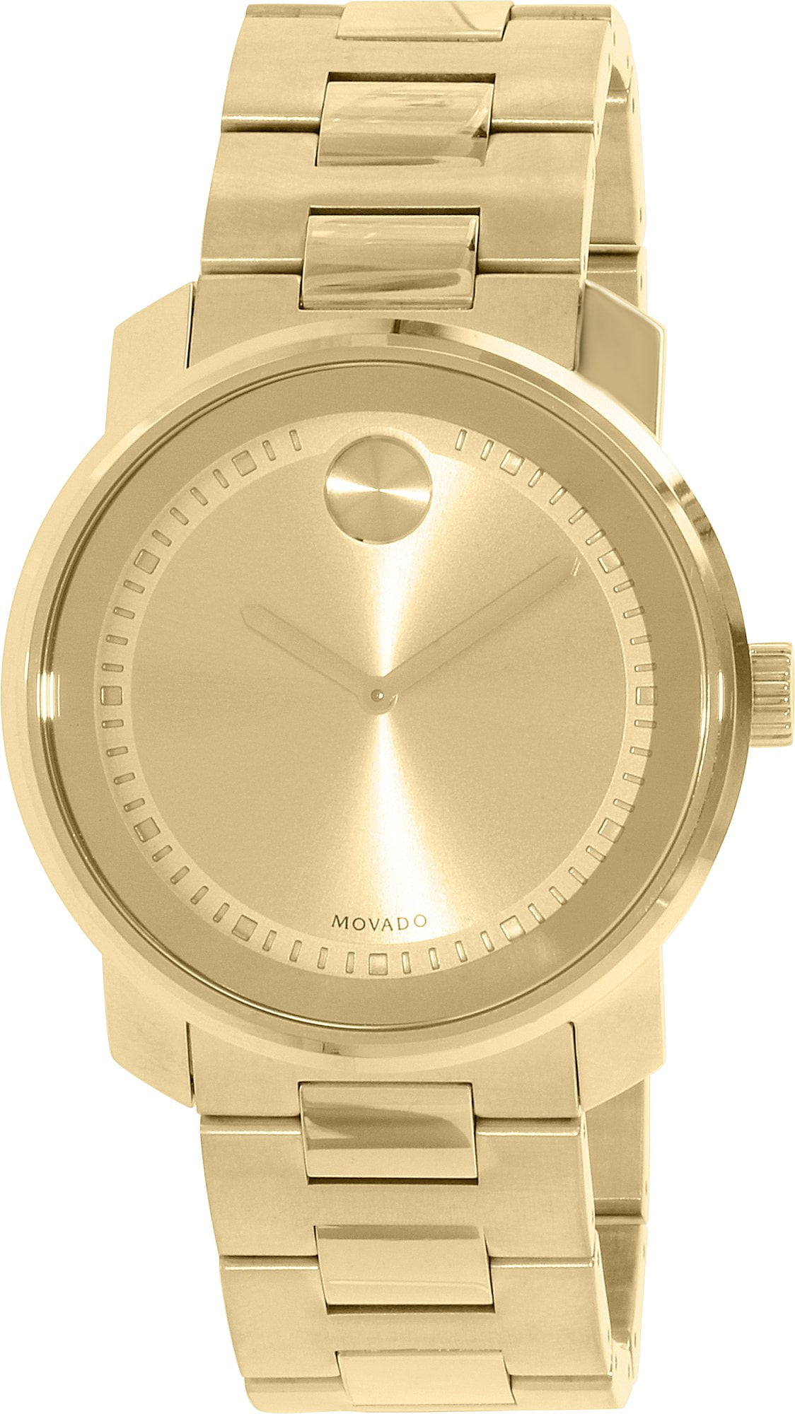 Movado Men's Bold Gold Stainless-Steel Swiss Quartz Watch with 42MM ...