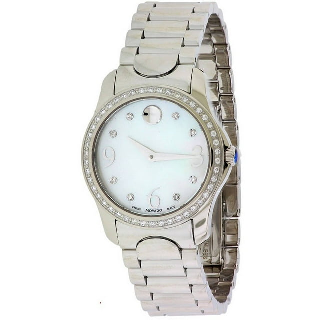Movado Moda Stainless Steel Diamond Ladies Watch 0606706 - Walmart.com