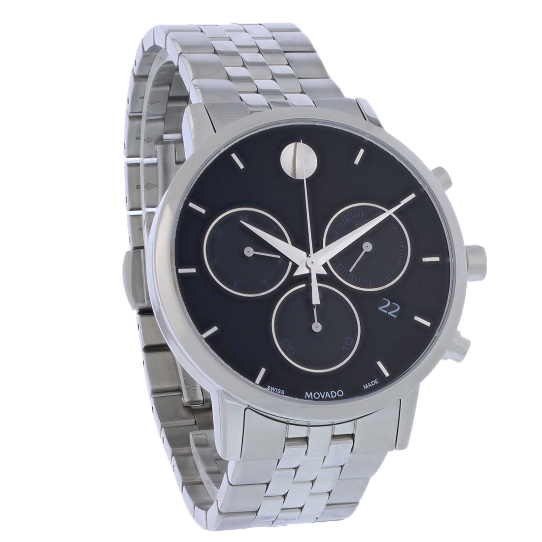 Movado Museum Classic Men's Stainless Steel Chronograph Quartz Watch ...