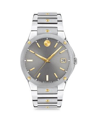 Movado S.E. Series Grey Dial 2-Tone Stainless Steel Men's Quartz Watch ...