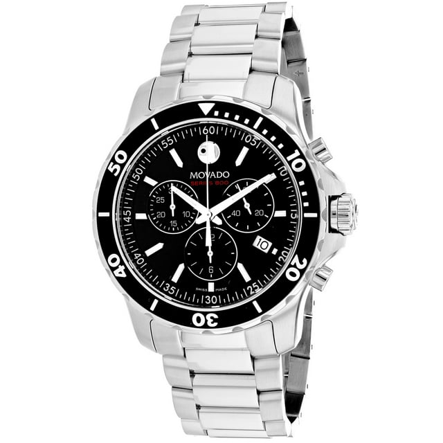 Movado Men's Series 800 Swiss Quartz Chronograph 42mm Watch - Black ...
