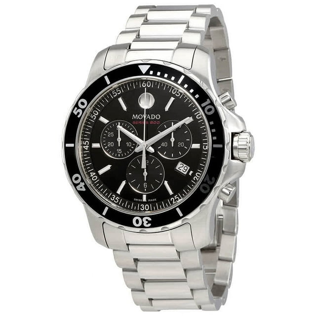 Movado Men's Series 800 Swiss Quartz Chronograph 42mm Watch - Black ...