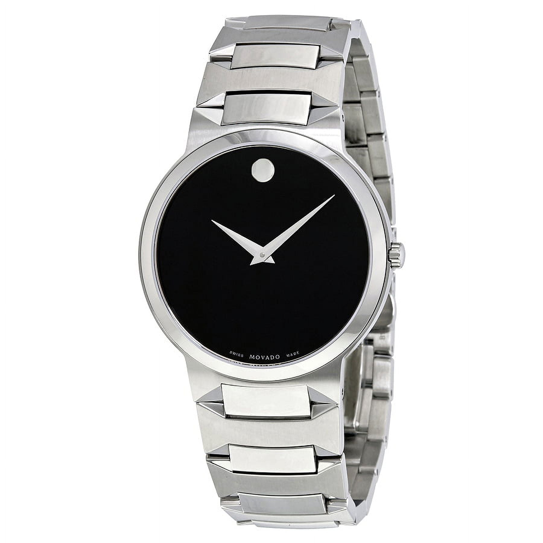 Movado Temo Black Dial Men's Watch 0605903 - Walmart.com
