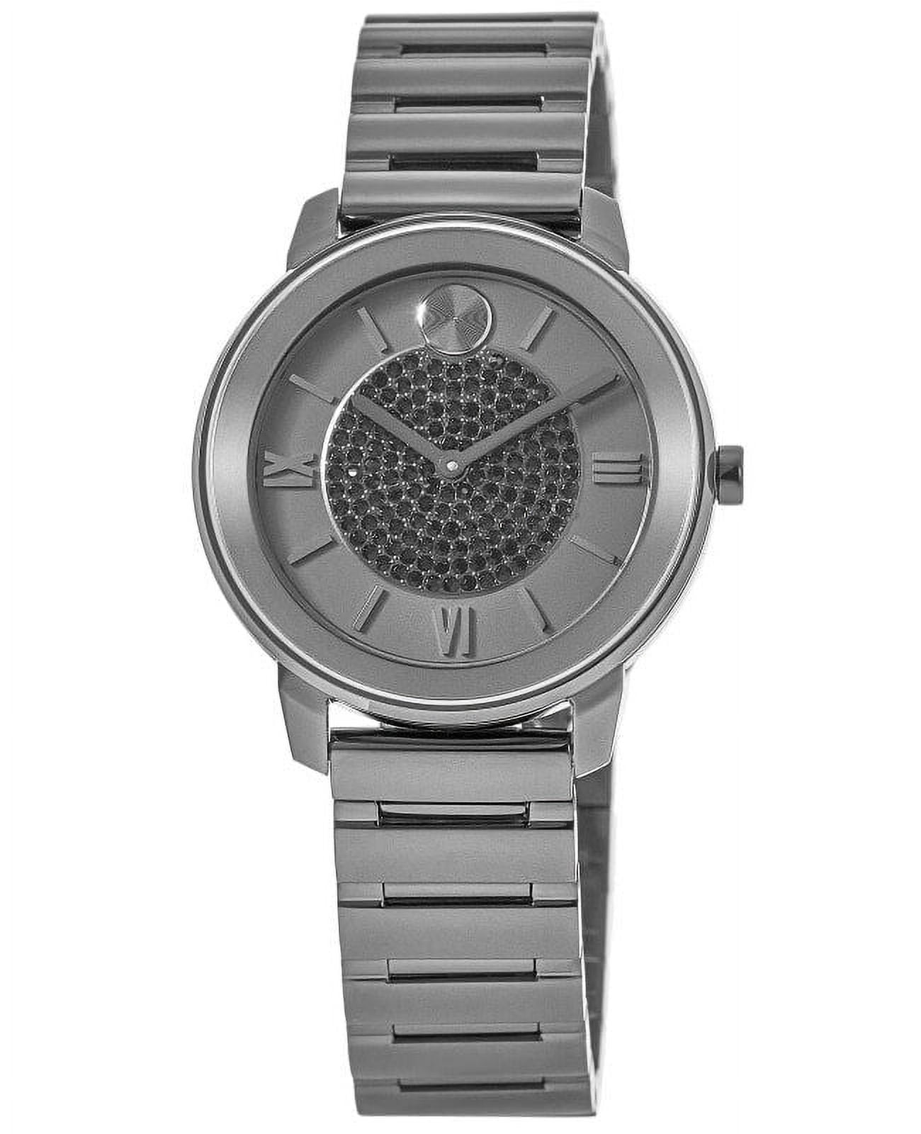 Authentic Movado Trend Women's Watch, Grey Crystal Pave Dial, Stainless ...