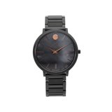 Movado Ultra Slim 35mm PVD Steel Black MOP Dial Quartz Ladies Watch ...