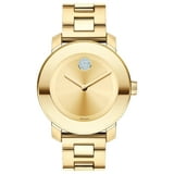 Movado Bold Diamond 36mm Watch, Gold Ion-Plated Stainless Steel, Swiss ...