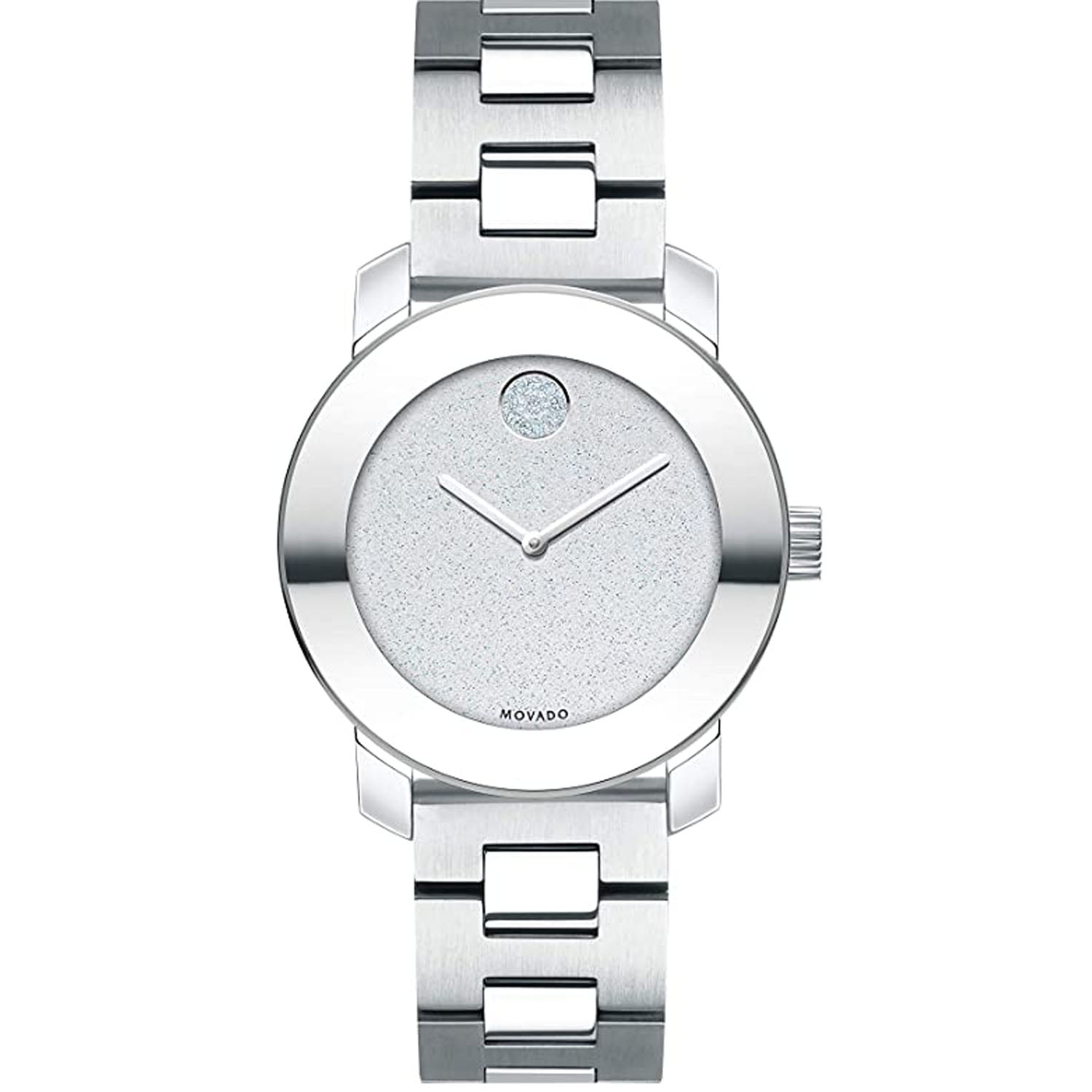 Movado Bold Ladies Watch 3600568 with Glitter Dial, Stainless Steel ...