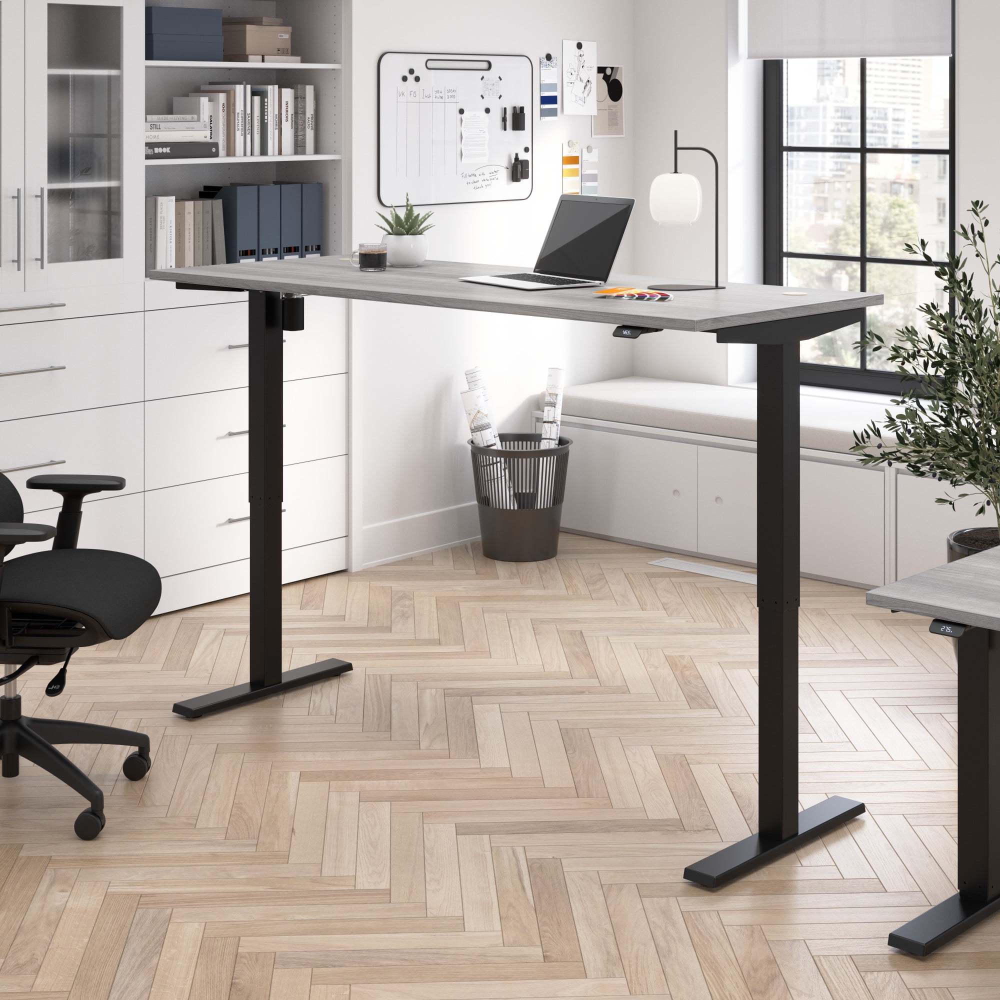 Move 40 Series 72W Adjustable Standing Desk in Platinum Gray ...