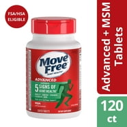 Move Free Advanced Glucosamine Chondroitin Tablets, 200 Count, Joint ...