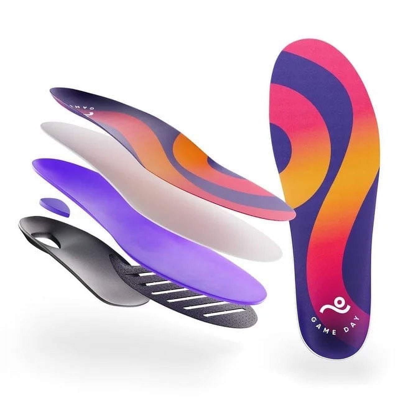 Move Game Day Orthotic Inserts - Arch Support, Plantar Fasciitis Relief ...