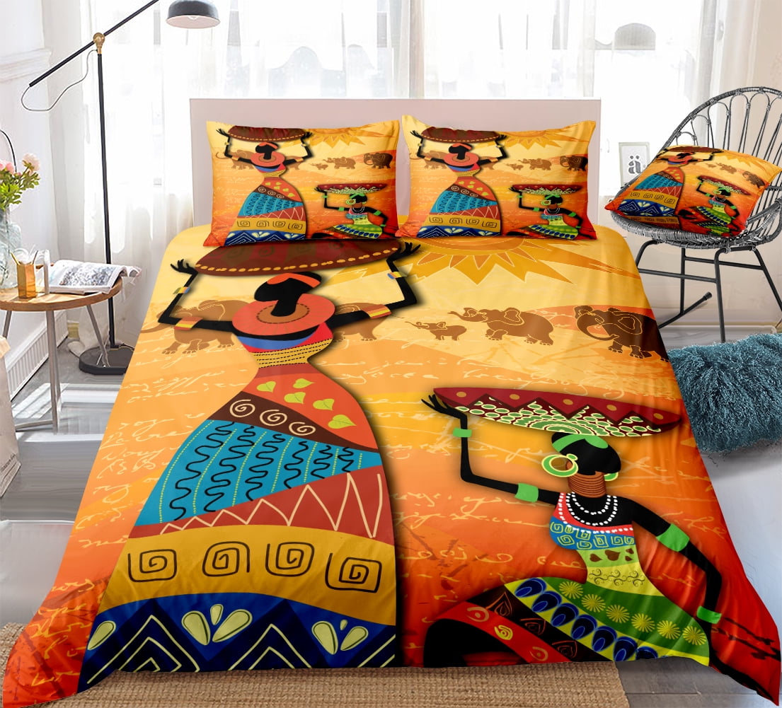 Move Over Africa Bedding Sets Queen African Woman Duvet Cover Set ...