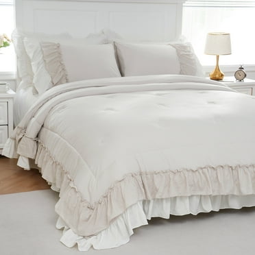 Free Shipping! Ella Shabby Chic Ruffle Lace Comforter Set, Multiple ...