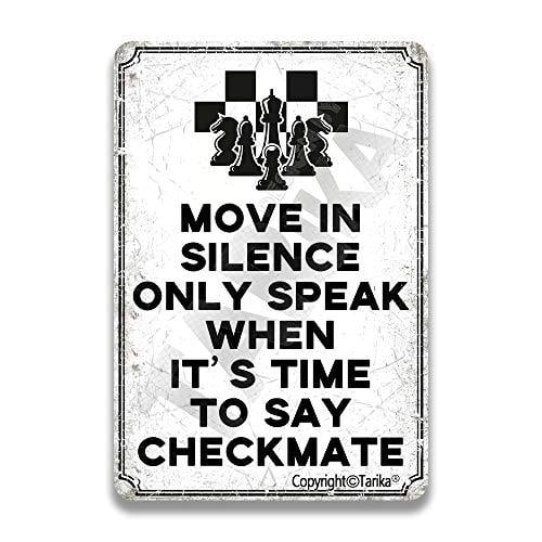 Move Quietly Only Speak When It's Time To Say Matte Retro Mirror Metal ...