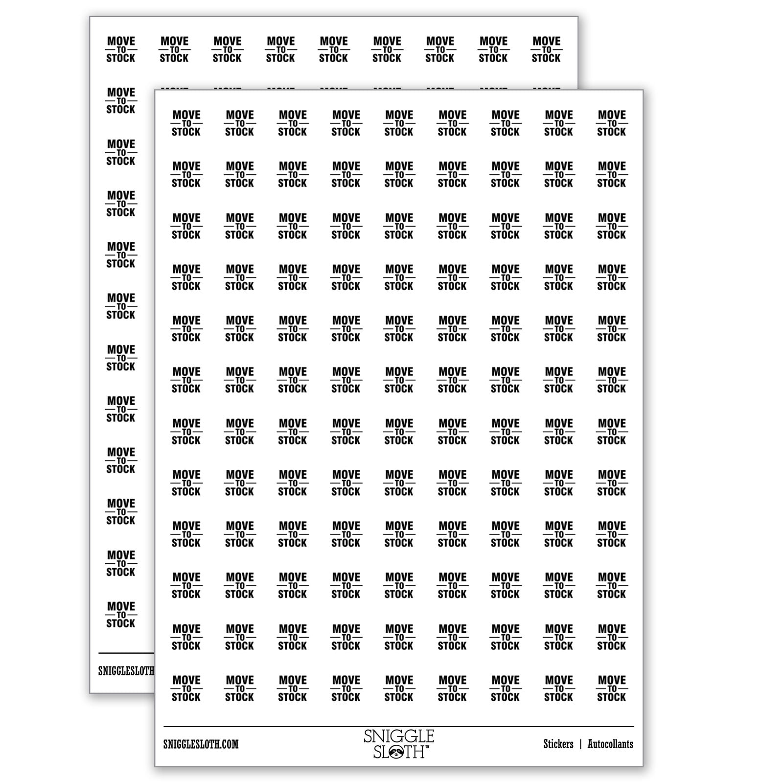 Move To Stock Inventory Management Manufacturing Label 200+ Round ...