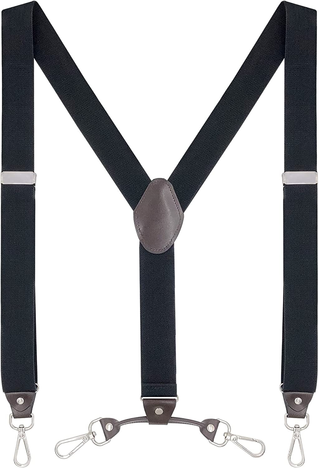 MoveCatcher Men's Elastic Wide Trouser Suspenders, Adjustable with ...