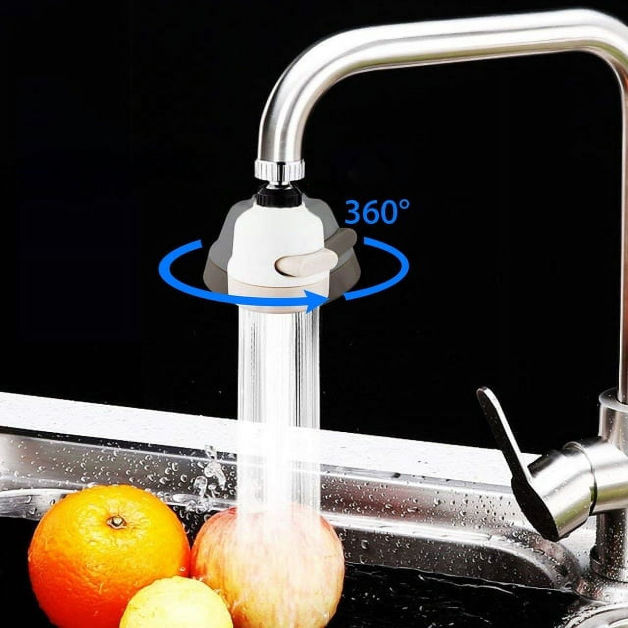 Moveable Kitchen Tap Head, 360-Degree Twist Rotatable Water Faucet ...