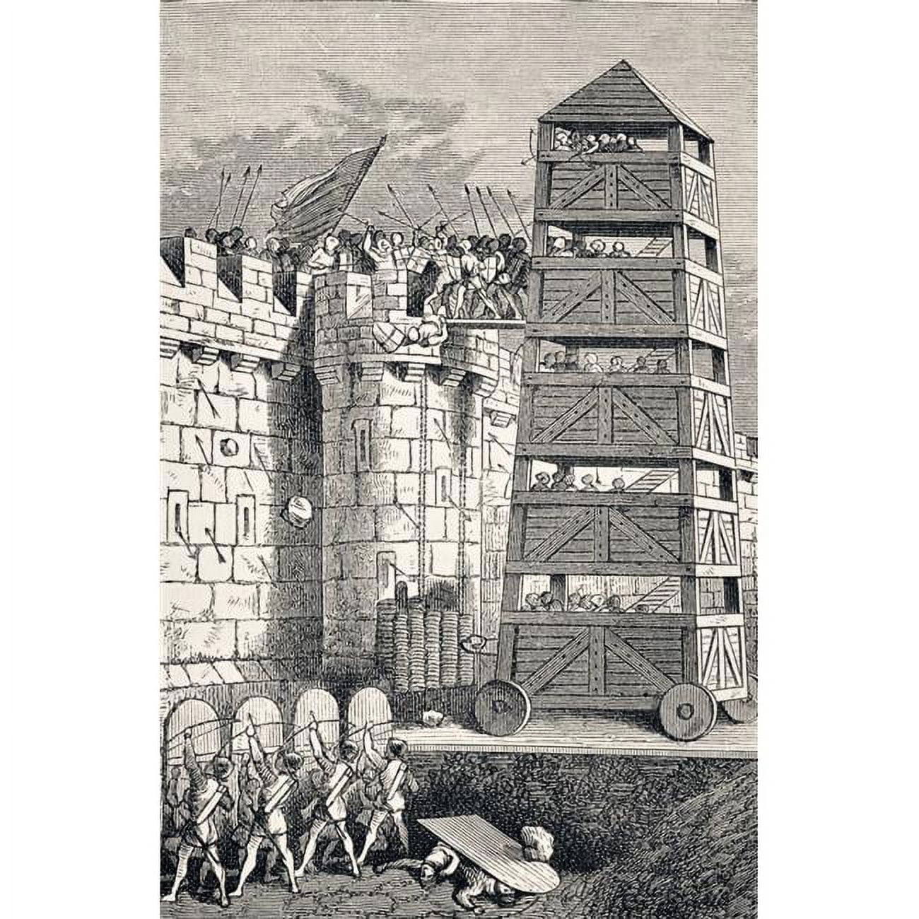 Moveable Seige Tower Used In Attacks Against Castles From The National ...