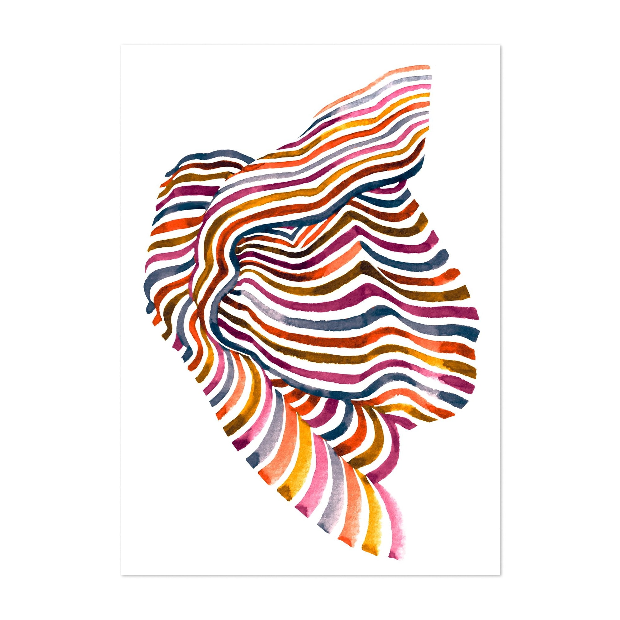 Movement - Painting Abstract Modern Art Psychedelic Geometric ...