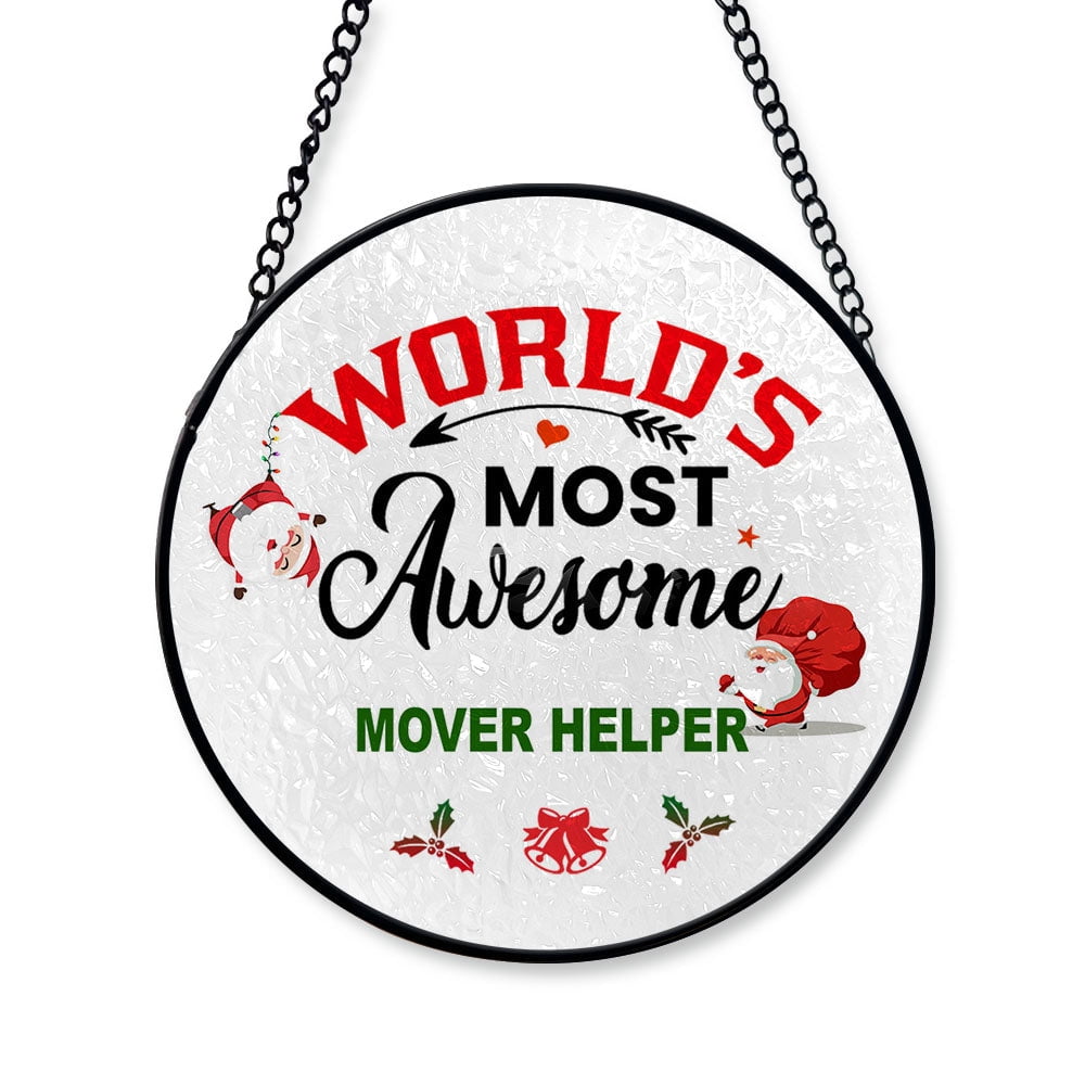 Mover Helper Stained Glass Window Hanging 2025 Gifts for Men, Women ...