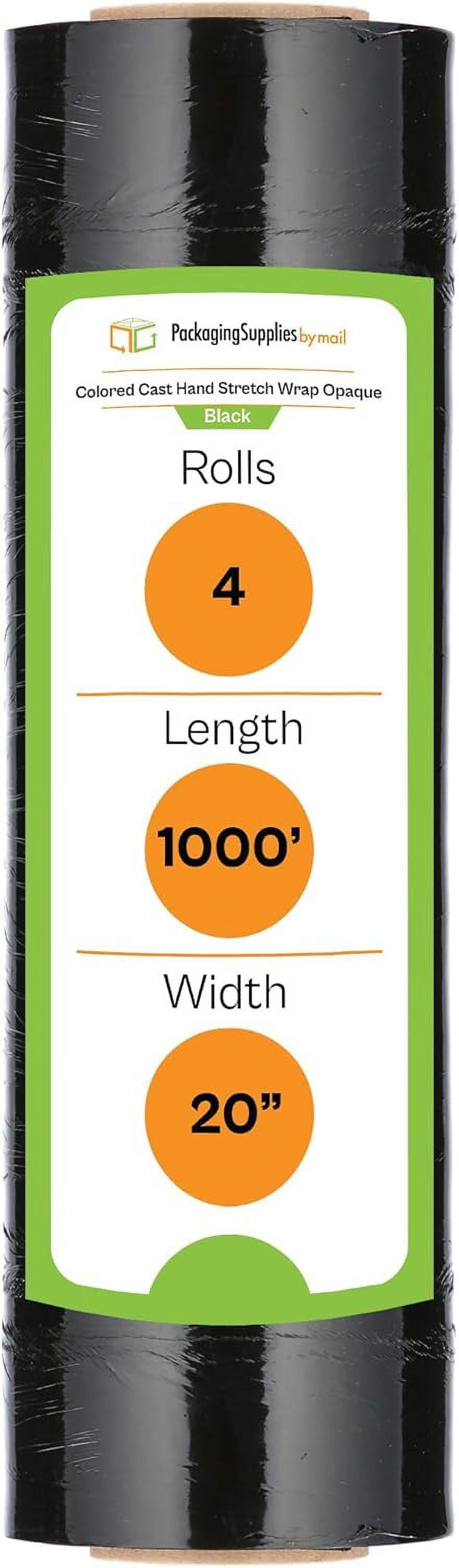 Movers Stretch Wrap to Extend Shelf Life for 20" x 1000' Black Hand ...