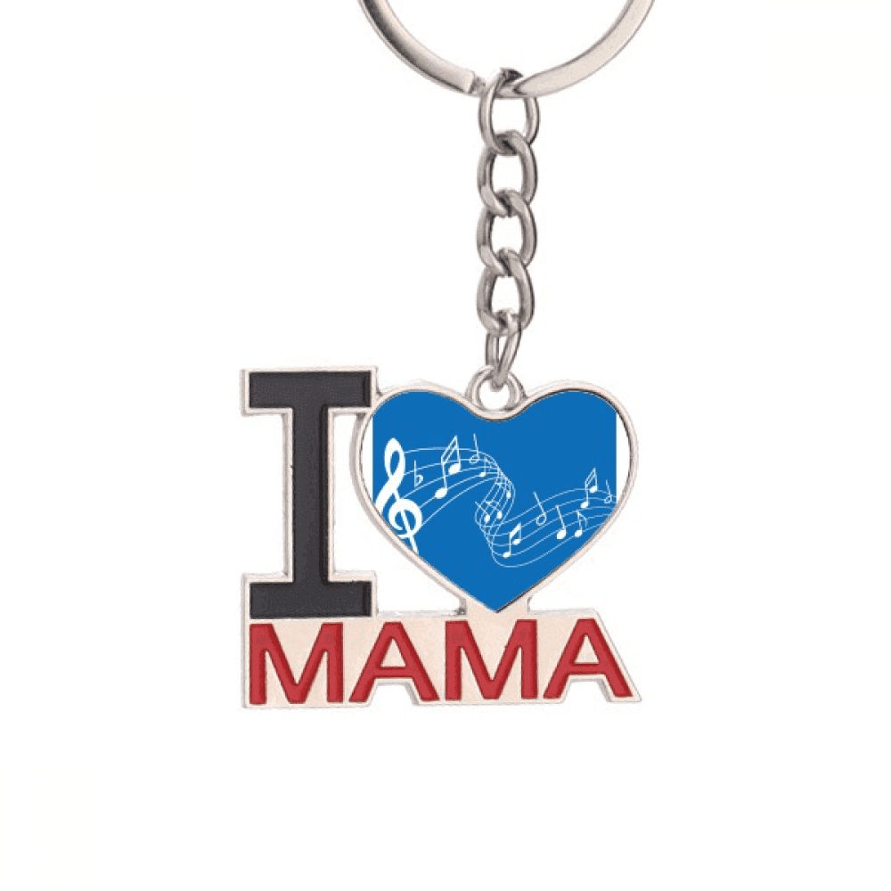 Movg 5-le Staff Blue Art Deco Fashion Keychain Metal Keyring Holder ...