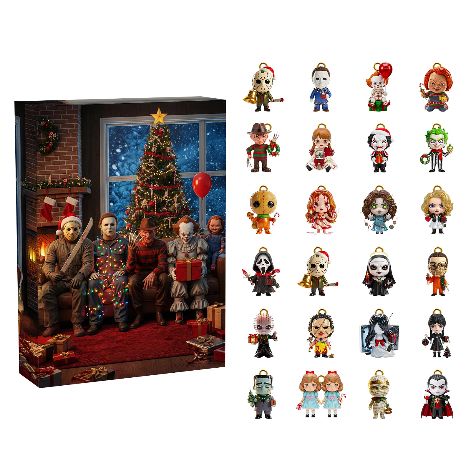 Movie 2D Christmas Advent Calendar Xmas Tree Ornaments Mystery ...
