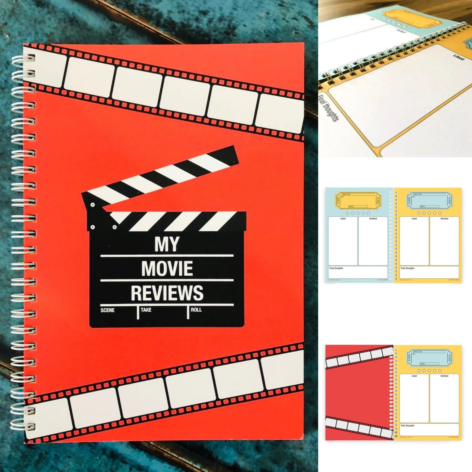 Movie A5 Wire Bound Notebook，Movie Notebook – Record Wonderful Movie ...