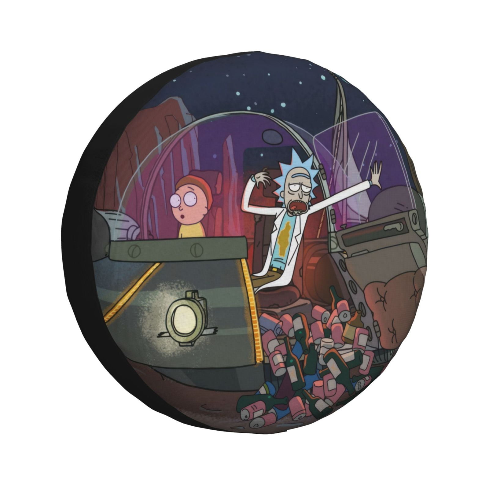 Movie Anime Cartoon Rick And Morty Tire Cover Wheel Protectors For ...