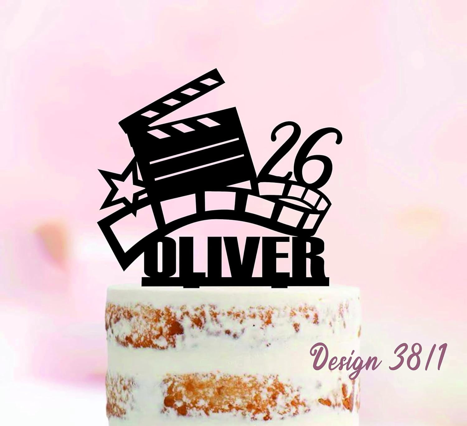 Movie Birthday Party Cake Topper,Movie clapper board,Film Movie Cinema ...