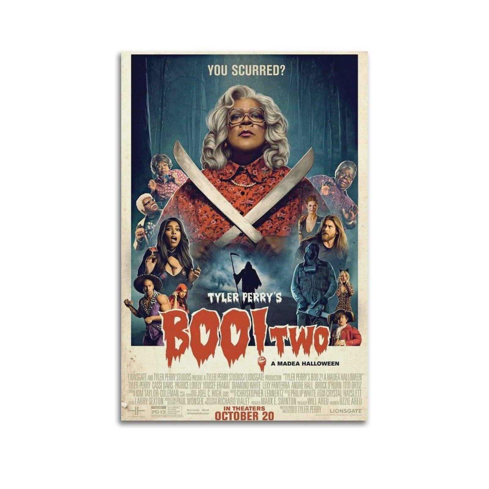 Movie Boo 2! A Madea Halloween Aesthetic Posters (3) Poster Wall Art ...
