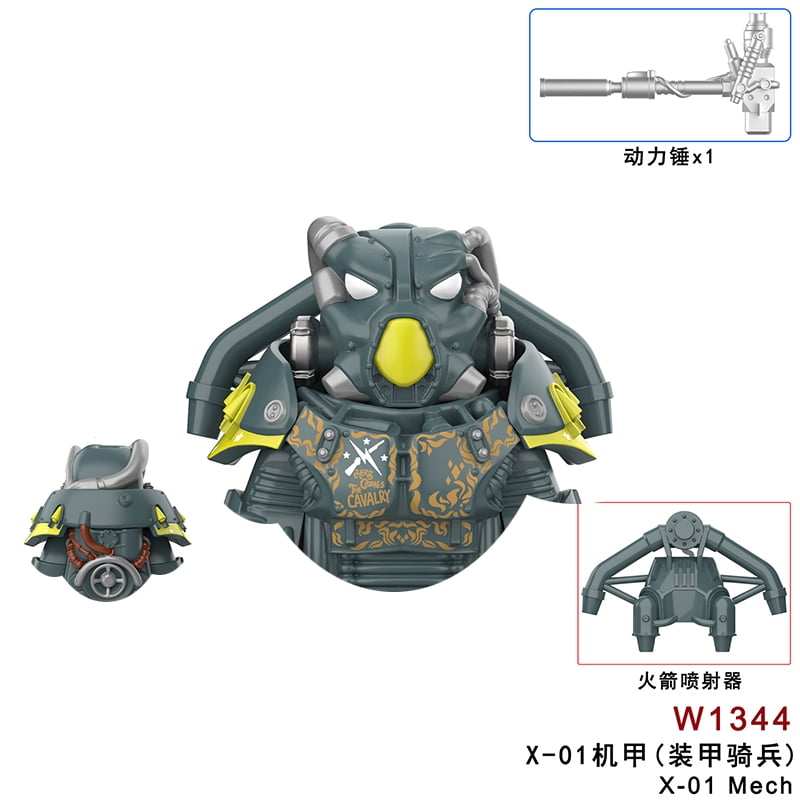 Movie Bricks Radiation For Toy Gifts Cooper T60 Power Armor X-01 Mech ...