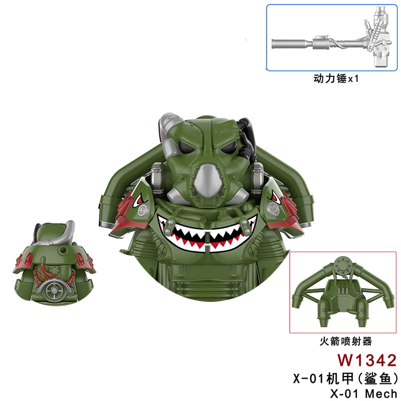 Movie Bricks Radiation For Toy Gifts Cooper T60 Power Armor X-01 Mech ...