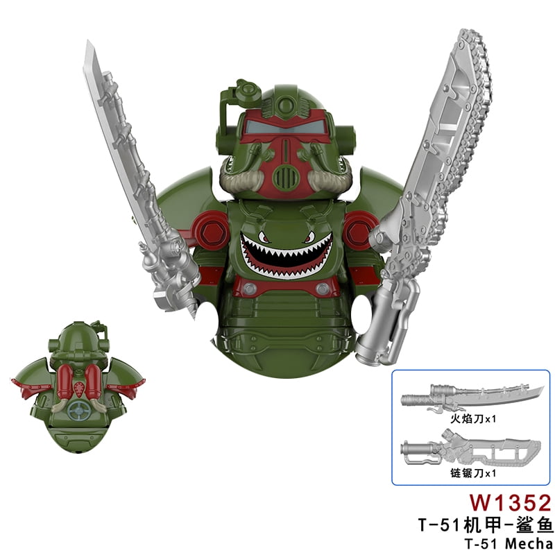 Movie Bricks Radiation For Toy Gifts Cooper T60 Power Armor X-01 Mech ...