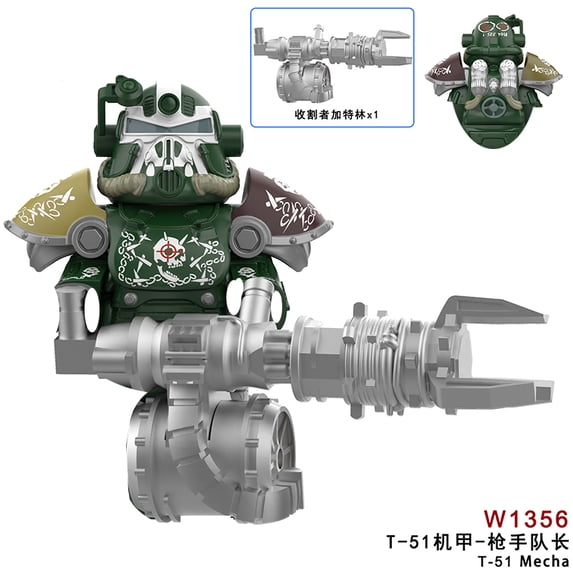 Movie Bricks Radiation For Toy Gifts Cooper T60 Power Armor X-01 Mech ...