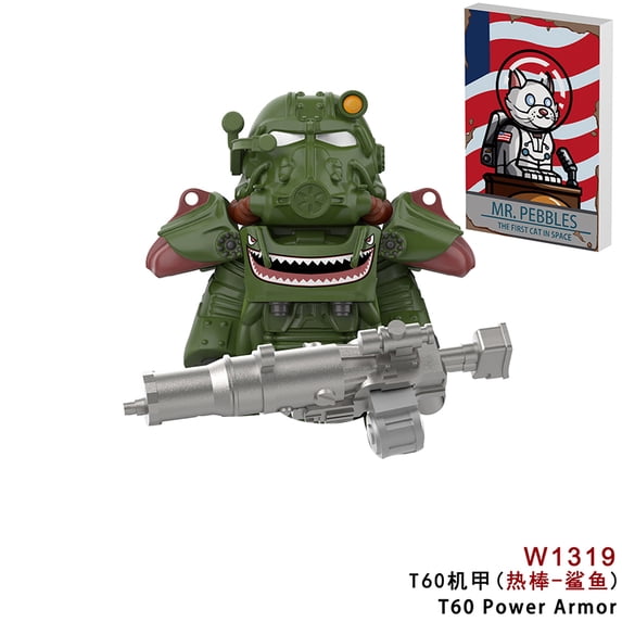 Movie Bricks Radiation For Toy Gifts Cooper T60 Power Armor X-01 Mech ...