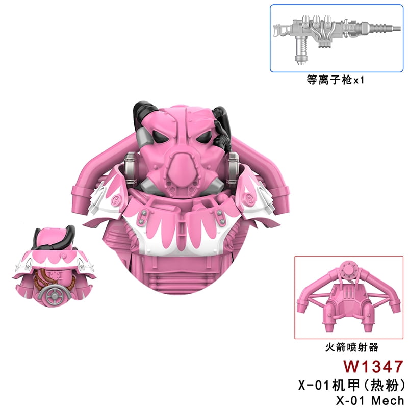 Movie Bricks Radiation For Toy Gifts Cooper T60 Power Armor X-01 Mech ...