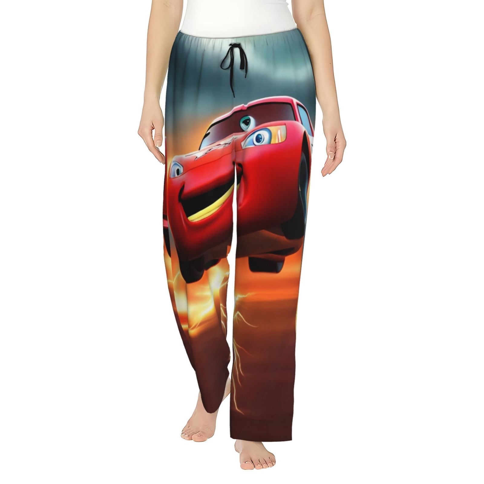 Movie Cars Women's Pajama Pants Funny All Over Print Adult Lounge Sleep ...