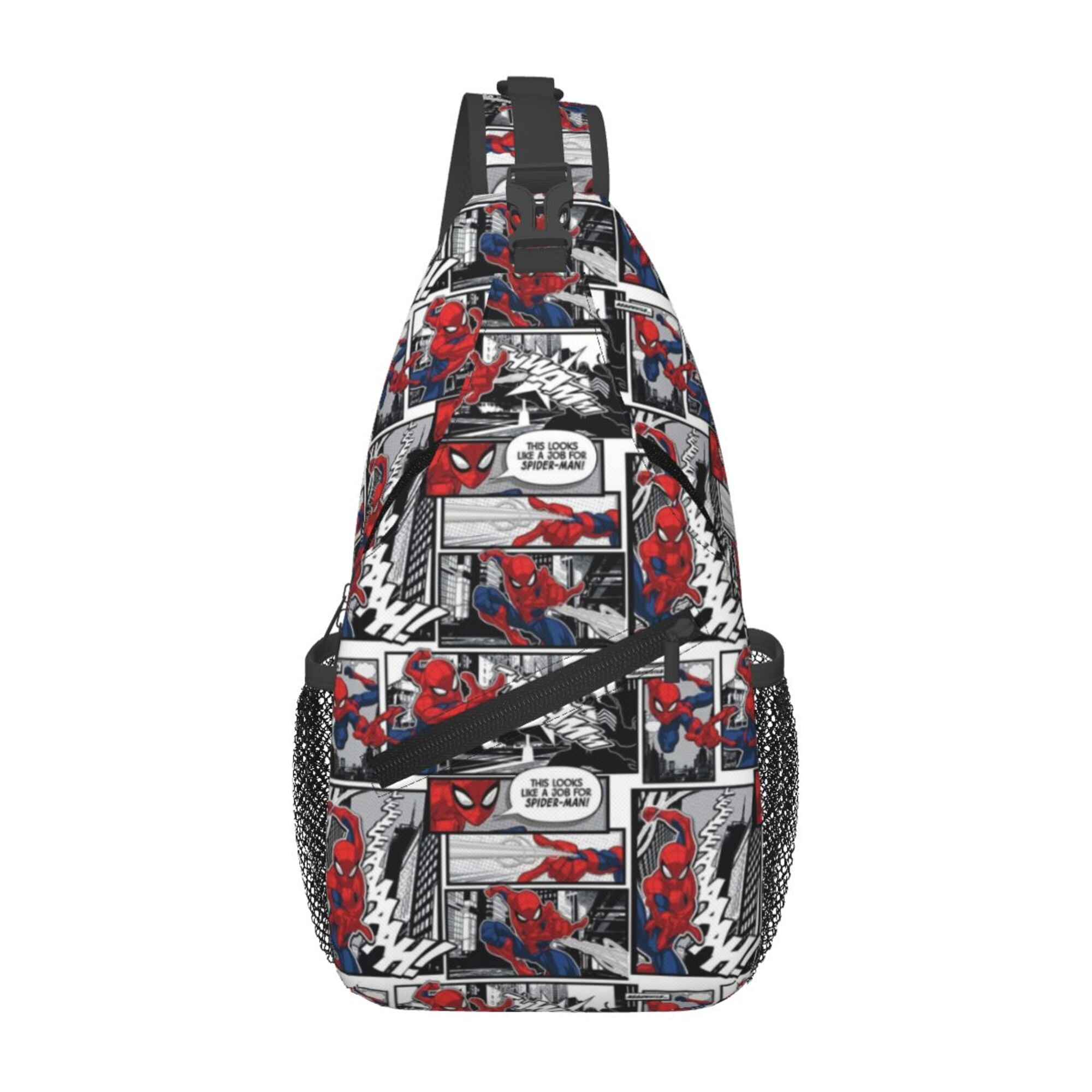 Movie Cartoon Anime Spider Man Sling Bag for Women Men Spiderman ...