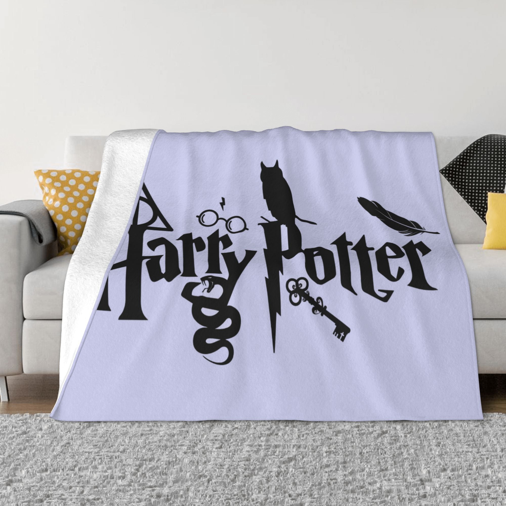 Movie Cartoon Harry Potter Throw Blanket Soft Plush Travel Blanket For ...