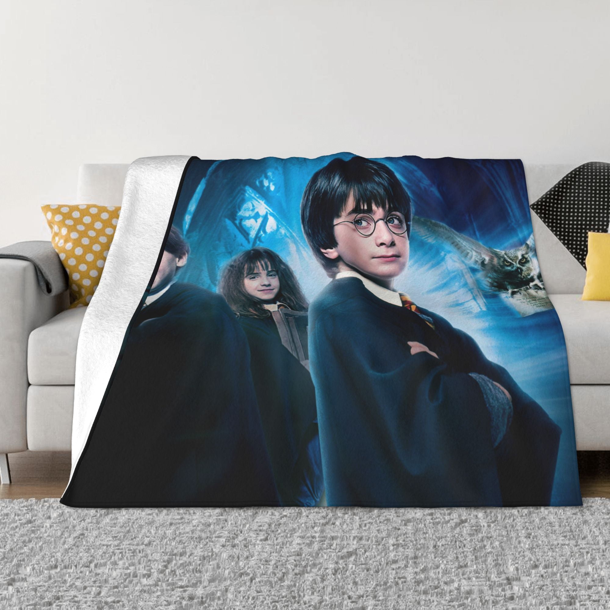 Movie Cartoon Harry Potter Throw Blanket Soft Plush Travel Blanket For ...