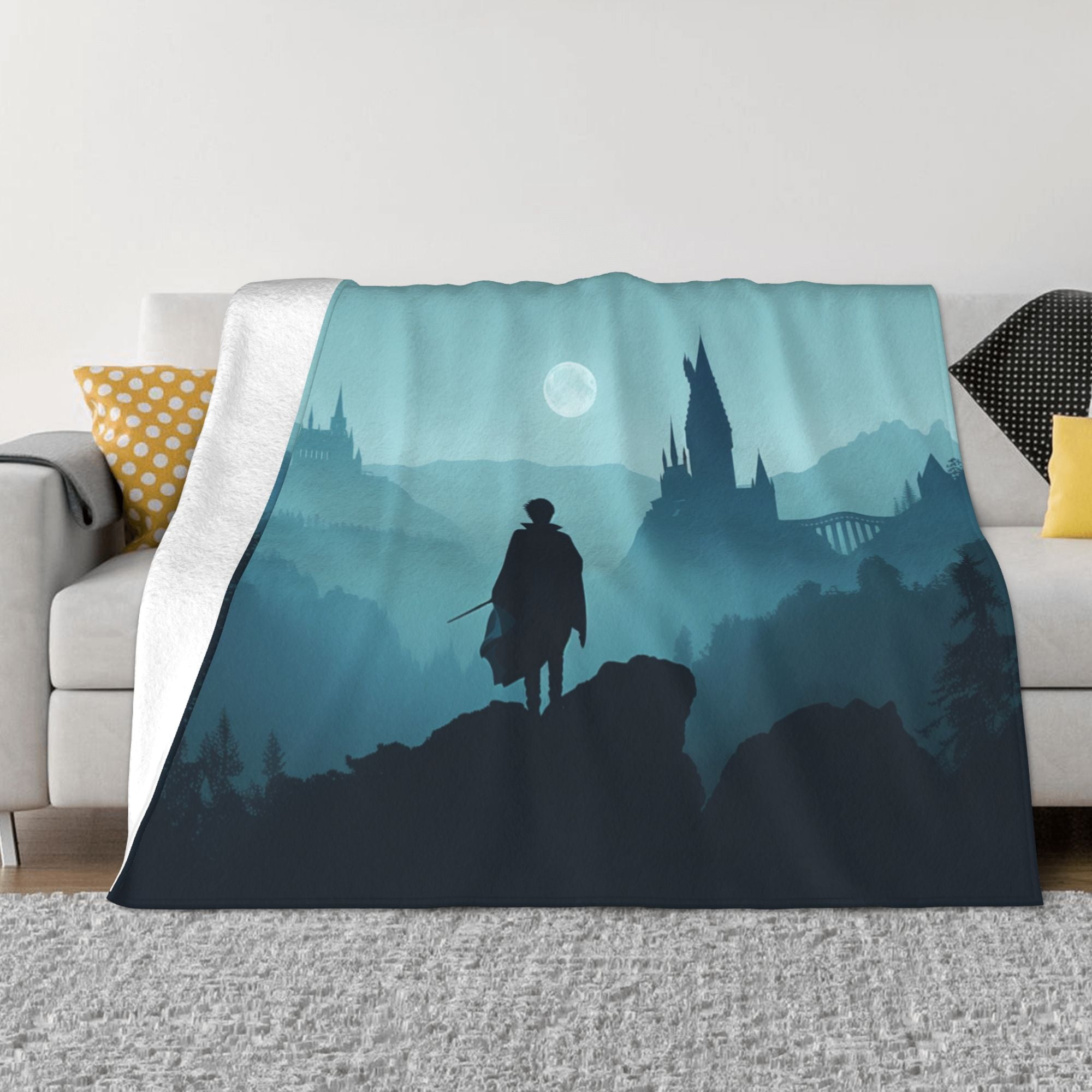 Movie Cartoon Harry Potter Throw Blanket Soft Plush Travel Blanket For ...