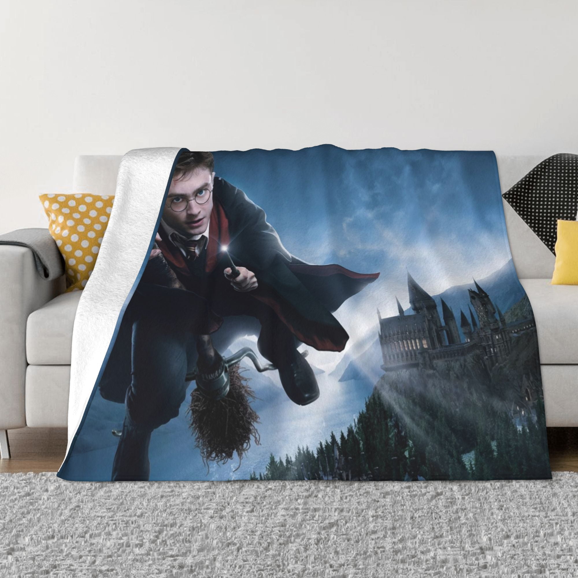 Movie Cartoon Harry Potter Throw Blanket Soft Plush Travel Blanket For ...