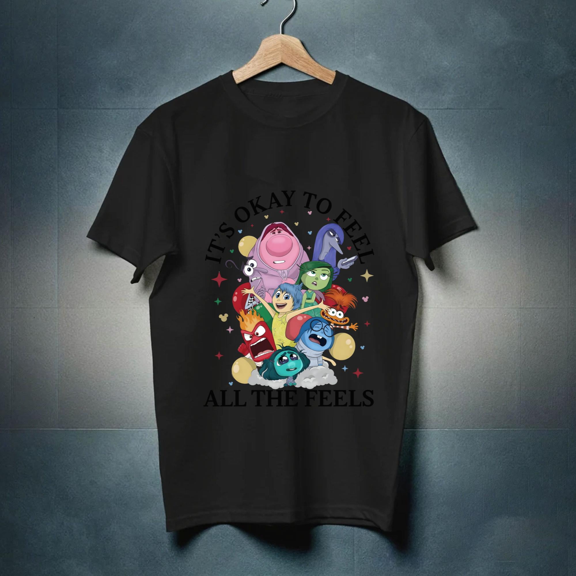 Movie Character Graphic Tee, It's Okay To Feel All The Feels Emotions ...