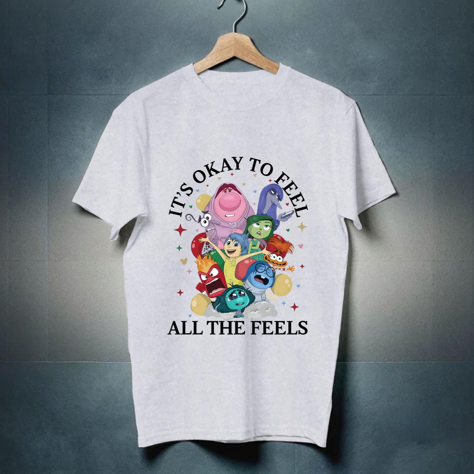 Movie Character Graphic Tee, It's Okay To Feel All The Feels Emotions ...