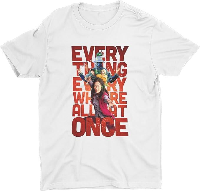Movie Characters Red Text for Everything Everywhere All at Once Shirt ...