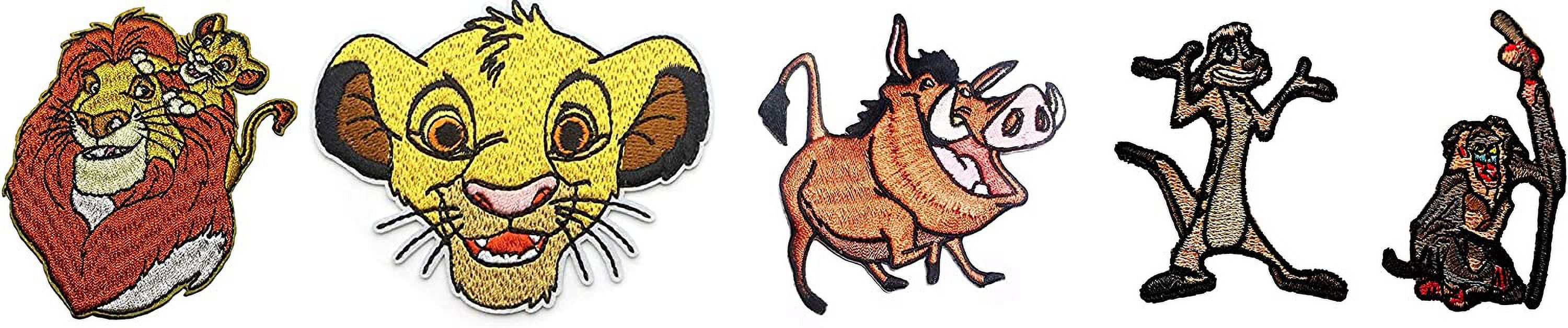 Movie Characters Set of 5 Embroidered 3 Inch Tall Iron on Patches ...