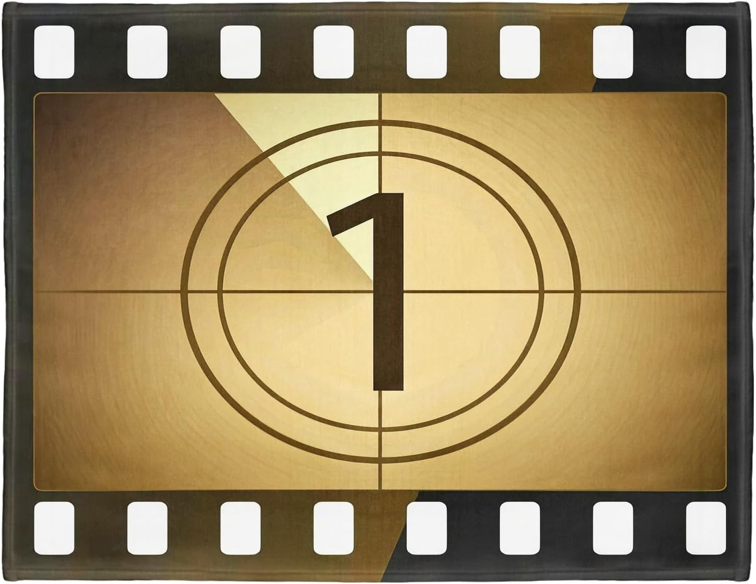 Movie Countdown Throw Blanket 50" x 60", Film Lover Actor Director ...