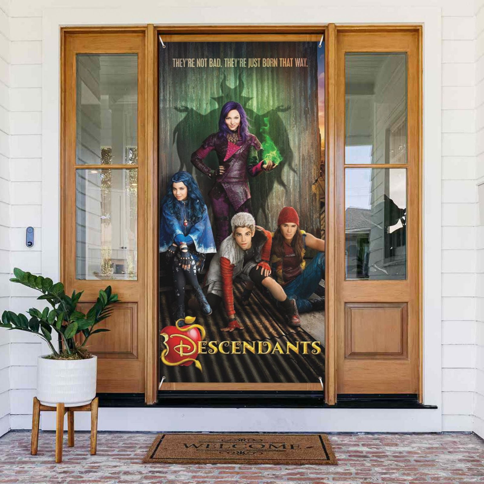 Movie Descendants Door Cover Decorated Banner Home Decor Tapestry ...