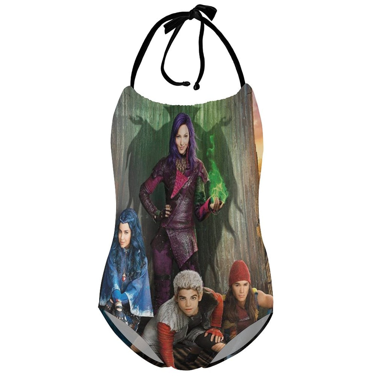 Movie Descendants Girl's Swimsuit One-piece Summer Hawaii Beach Kid's ...